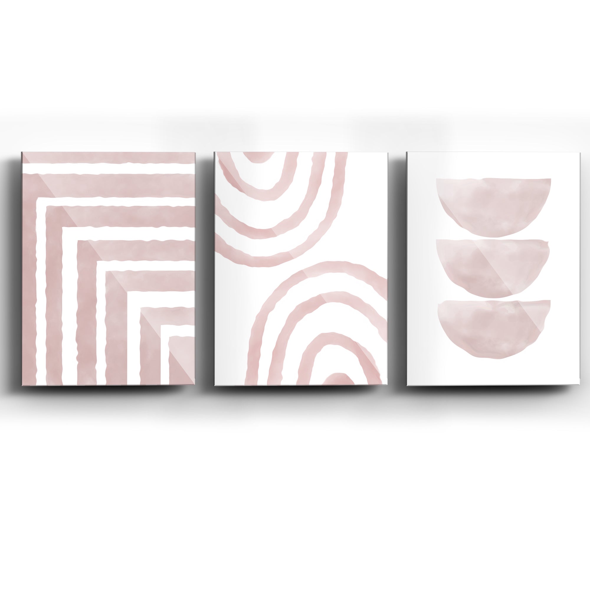 Collage de Cuadros Abstractos Rosas – balcru