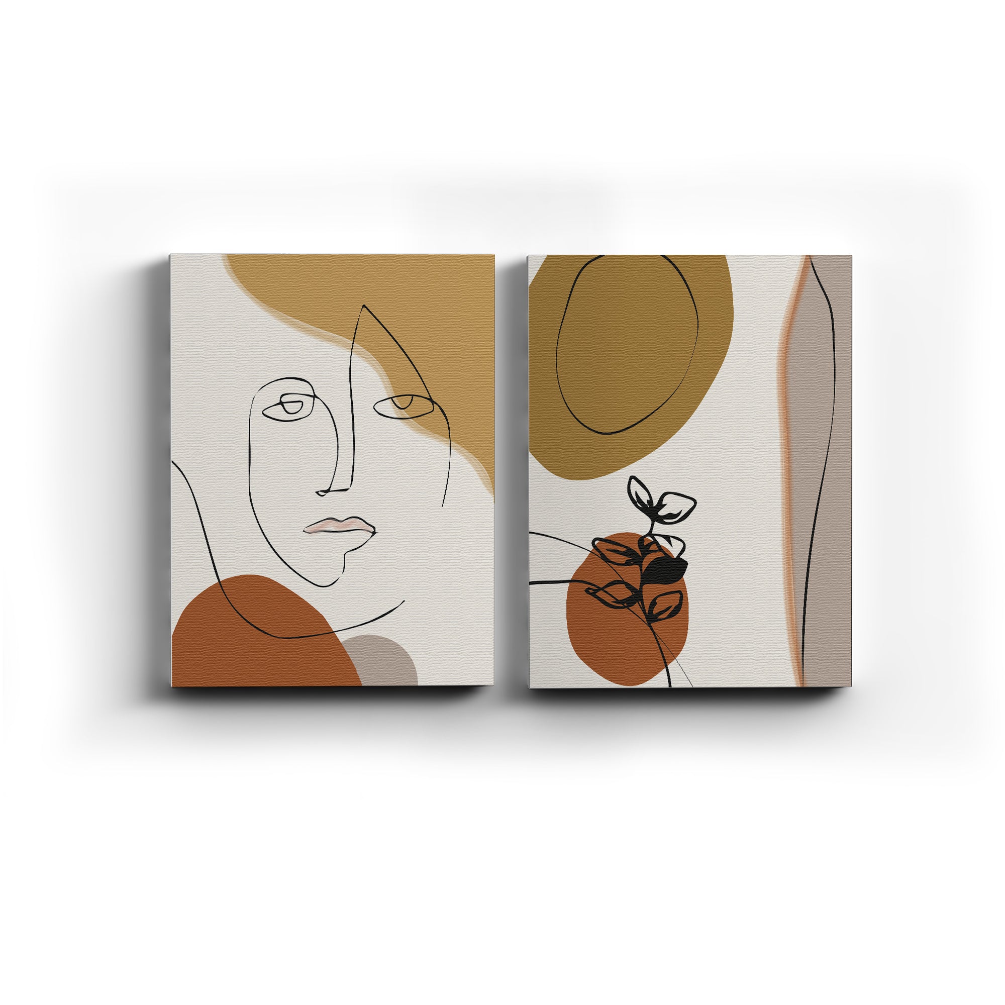 Collage de Cuadros Abstract Terracotta – balcru